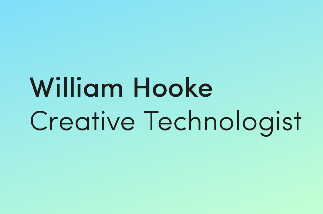 William Hooke, Full Stack Engineer